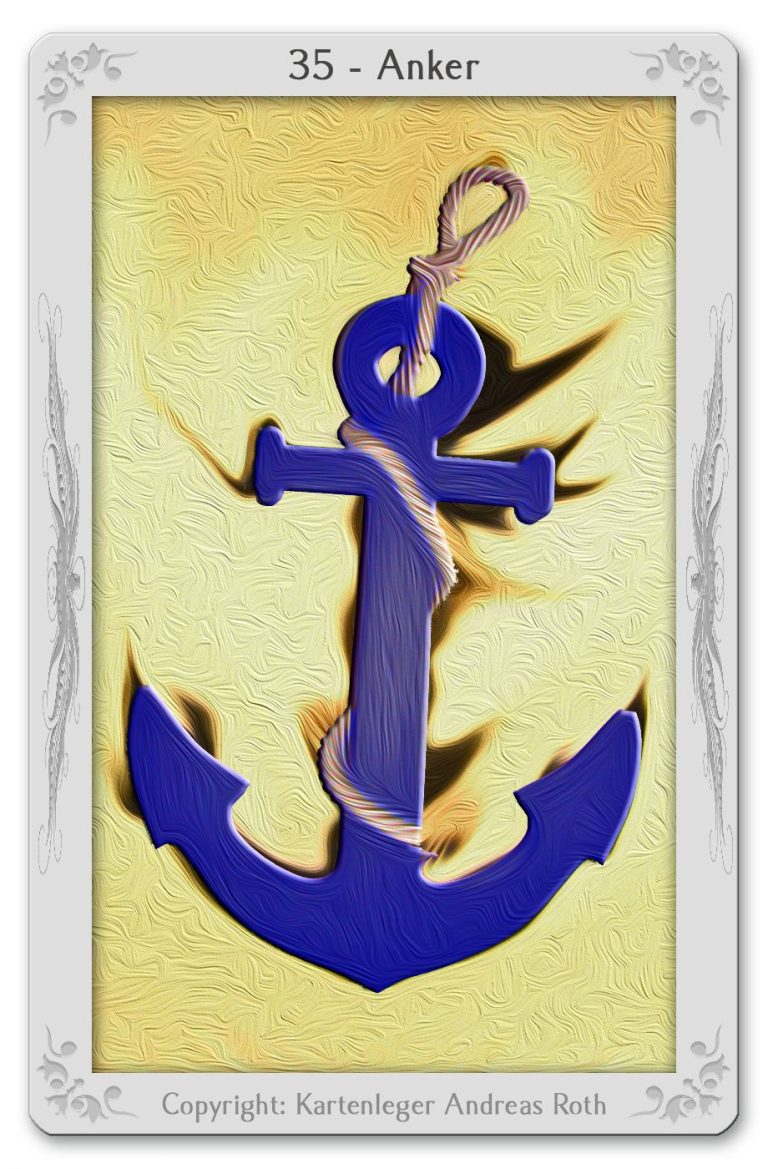 Lenormandkarte Der Anker: Bedeutung & Kombinationen • Andreas Roth