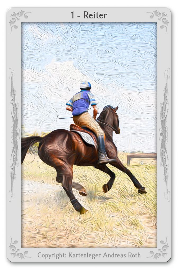Lenormandkarte Der Reiter: Bedeutung & Kombinationen • Andreas Roth