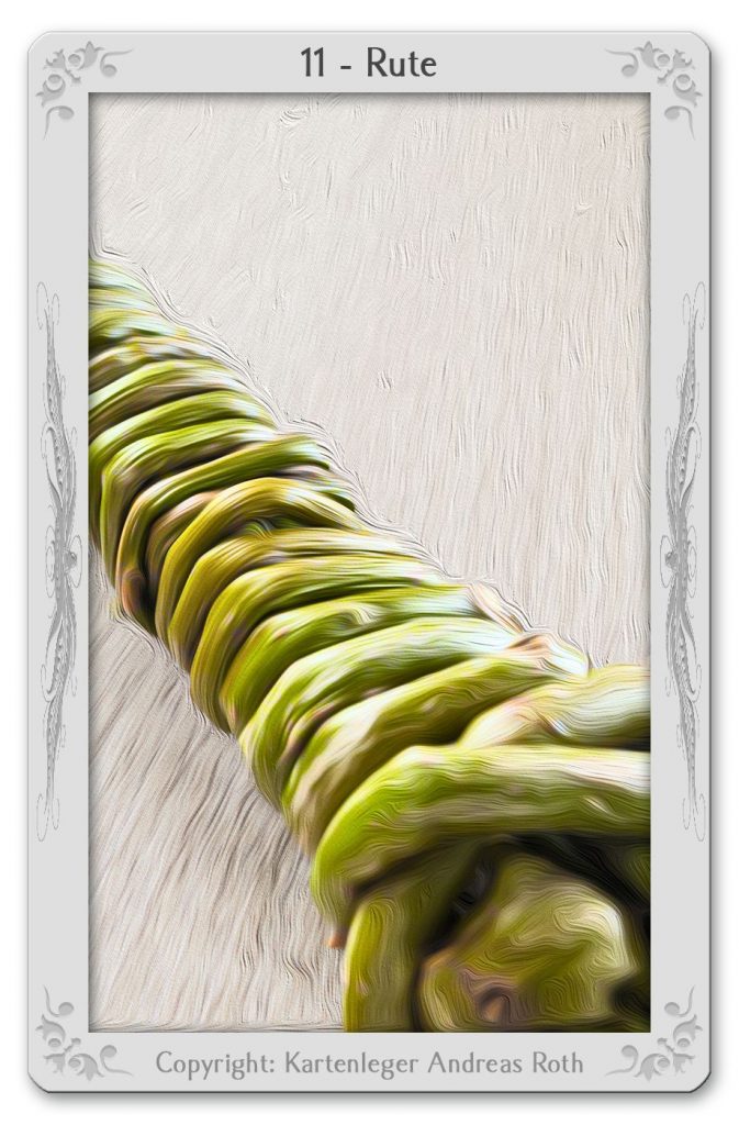 Lenormandkarte Die Rute: Bedeutung & Kombinationen • Andreas Roth